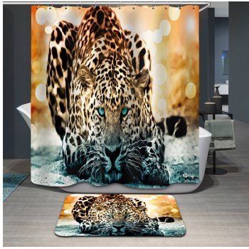 [41% OFF] 2025 Novelty 3D Snow Leopard Printing Mould Proof Shower ...