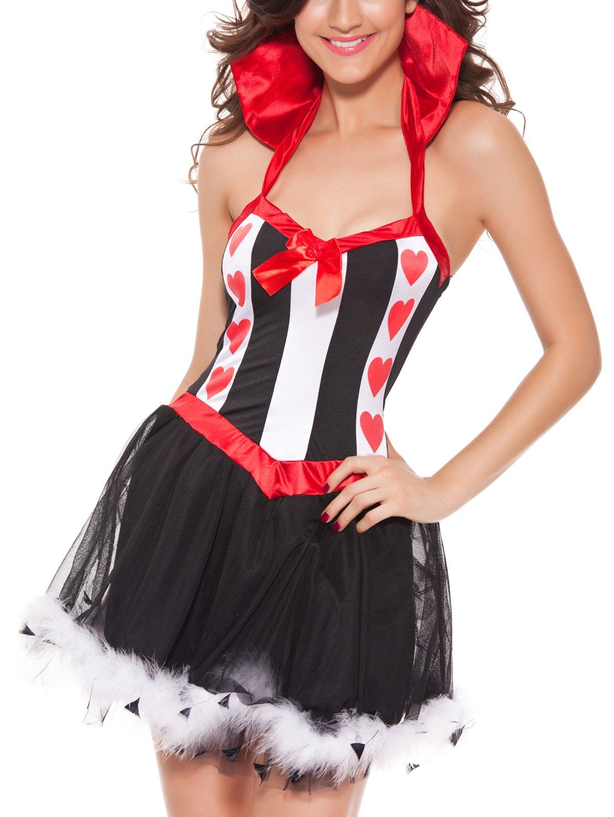 [17% OFF] 2021 Halter Cartoon Characters Cosplay Suit In RED/BLACK ...