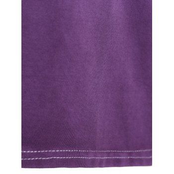 Long Sleeve Gradient Color Tee, PURPLE, XL in Plus Size T-shirts ...