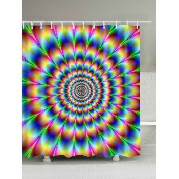 [41% OFF] 2025 3D Vortex Digital Print Shower Curtain In COLORFUL ...