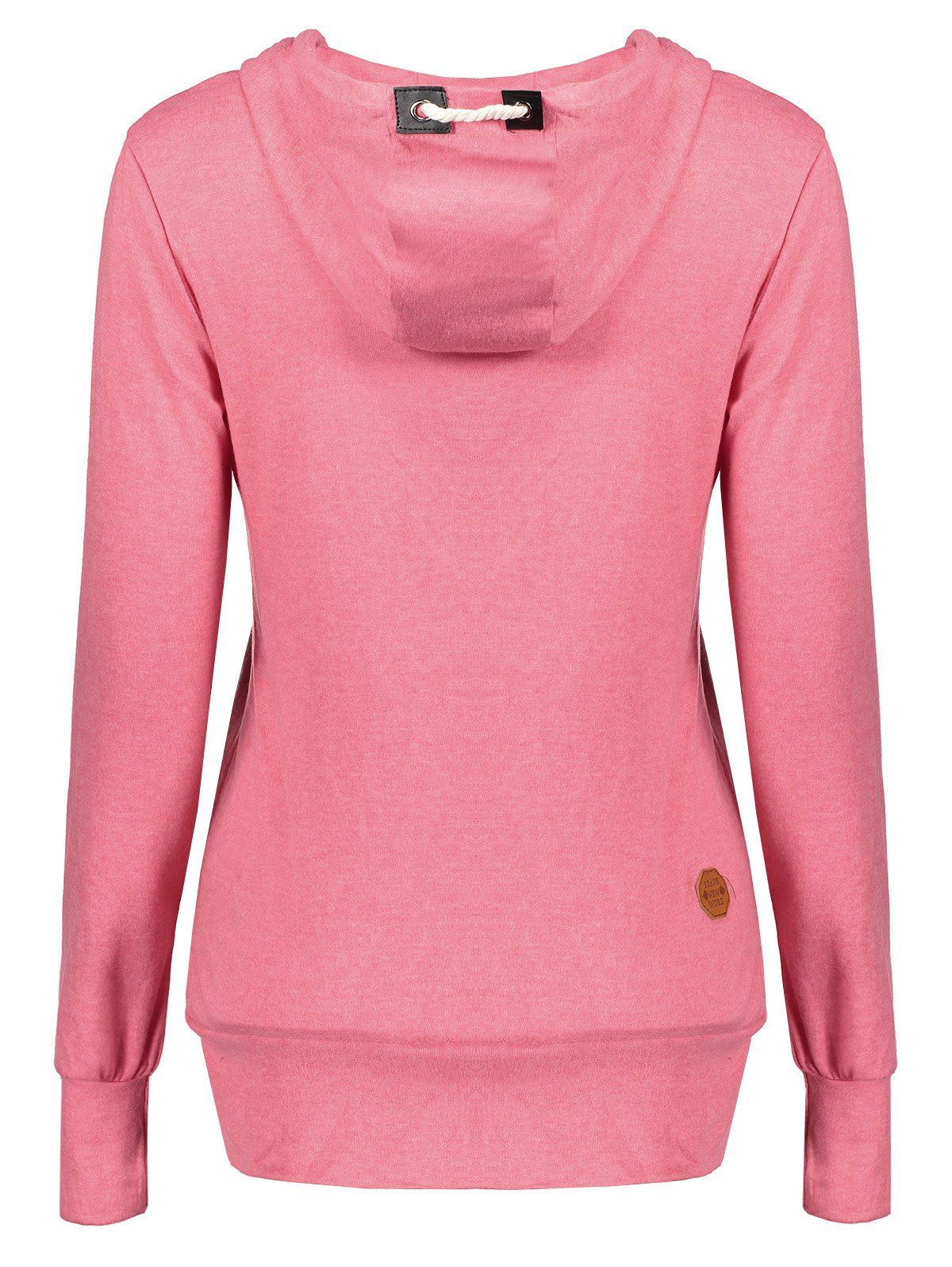 [56 Off] 2020 Stylish Hooded Long Sleeve Pocket Design Drawstring