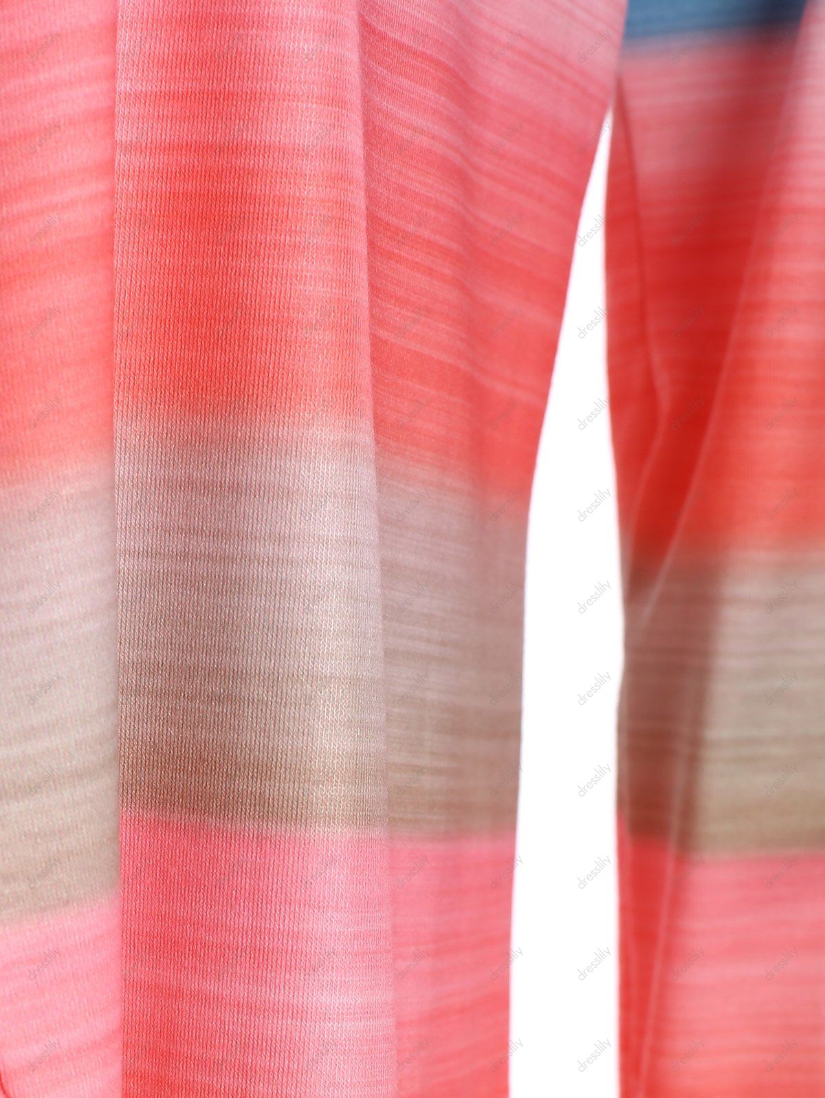 [35 Off] 2021 Stylish Collarless Long Sleeve Asymmetrical Color Block