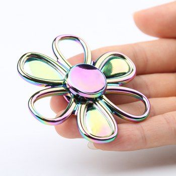 [41% OFF] 2025 Flower Shape Colorful Fidget Metal Spinner In COLORMIX ...