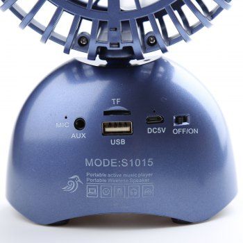 2018 Mini Portable Wireless Bluetooth Speaker USB Desk Fan BLUE CM In ...