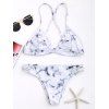 Fashionable Women's Solid Color Halter Shell Bikini Set, WHITE, XL in ...