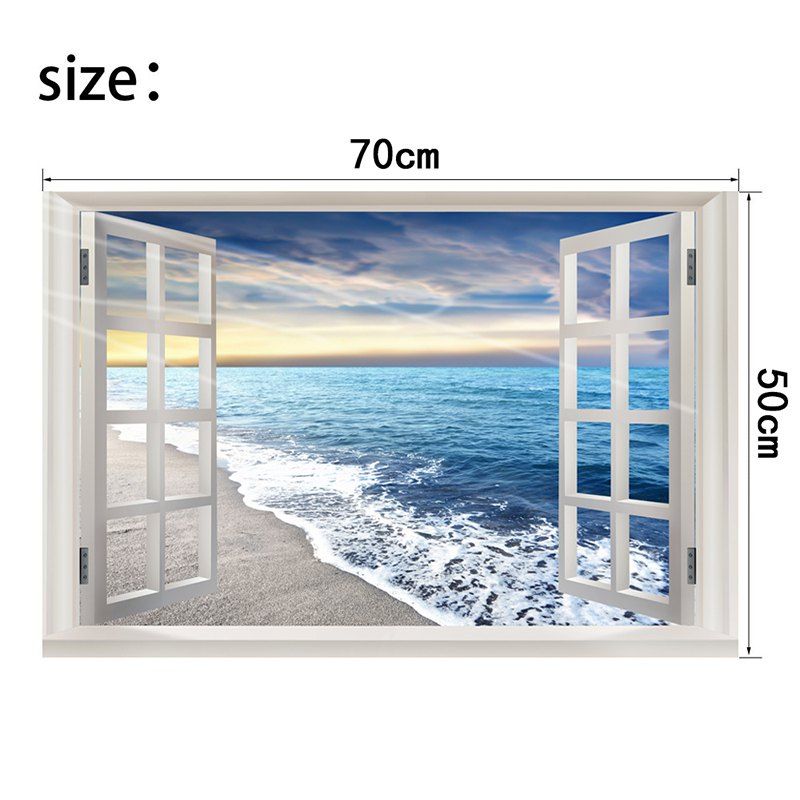 DressLily.com: Photo Gallery - Sea Beach Waves Removable Window View ... DressLily.com: Photo Gallery - Sea Beach Waves Removable Window View ...