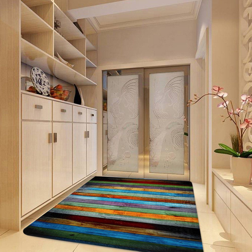 DressLily.com: Photo Gallery - Velvet Colorful Stripe Large Area Rug