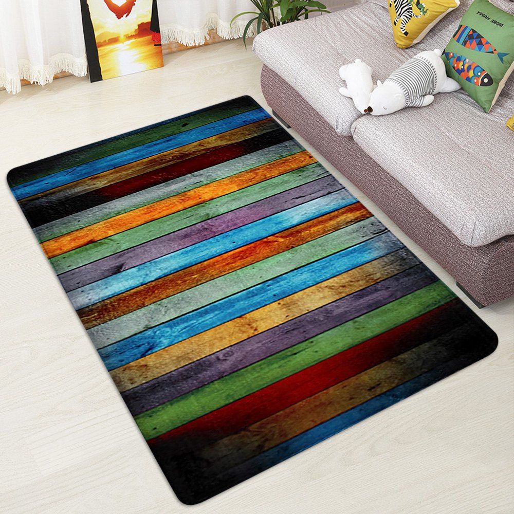DressLily.com: Photo Gallery - Velvet Colorful Stripe Large Area Rug