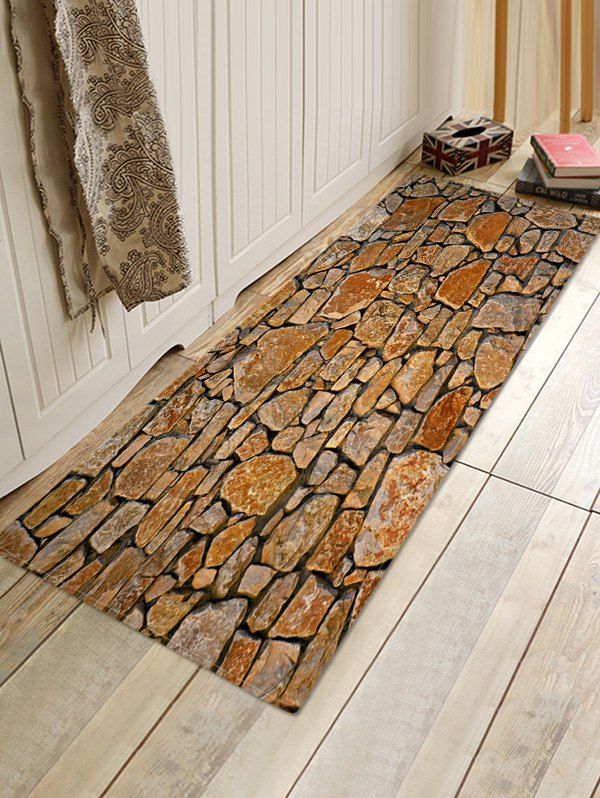 DressLily.com: Photo Gallery - Stone Brick Print Floor Mat
