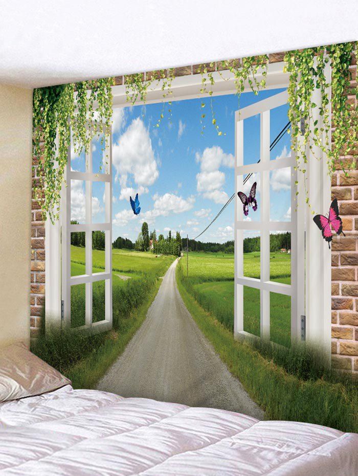 DressLily.com: Photo Gallery - Butterfly Grass Window Print Art ...