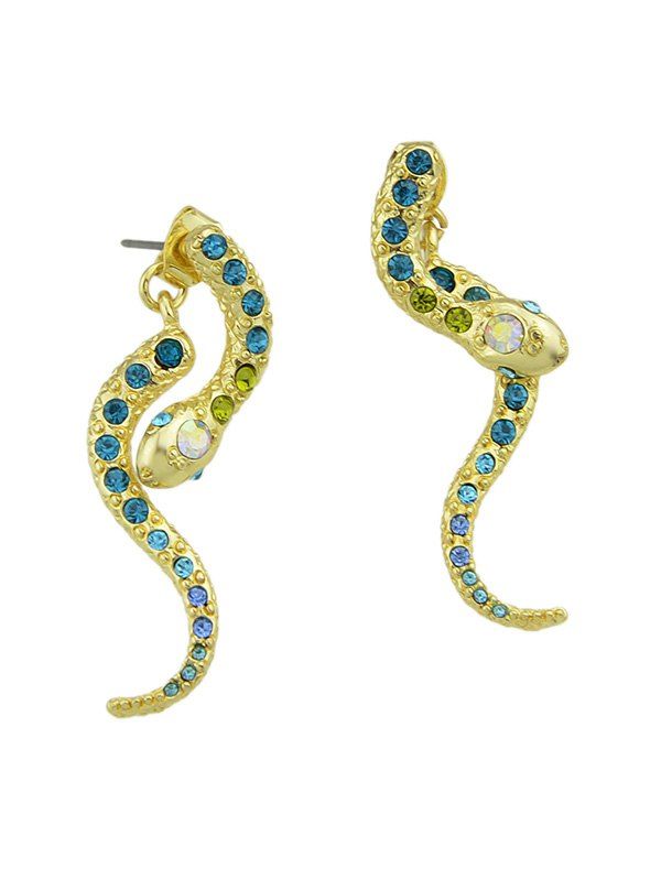 [35% OFF] 2020 Personality Snake Stud Earrings In GOLD | DressLily