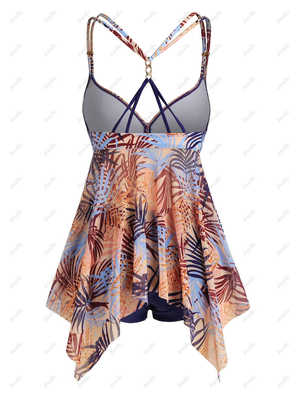 DressLily.com: Photo Gallery - Plus Size Leaf Print Mesh Handkerchief ...