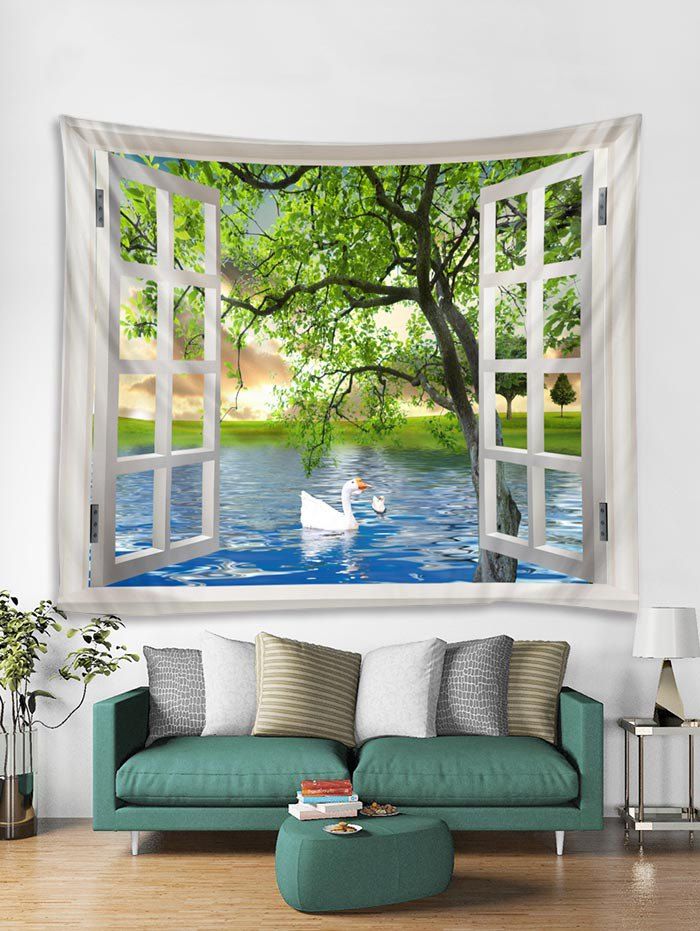 DressLily.com: Photo Gallery - Window Scenic Printed Wall Tapestry