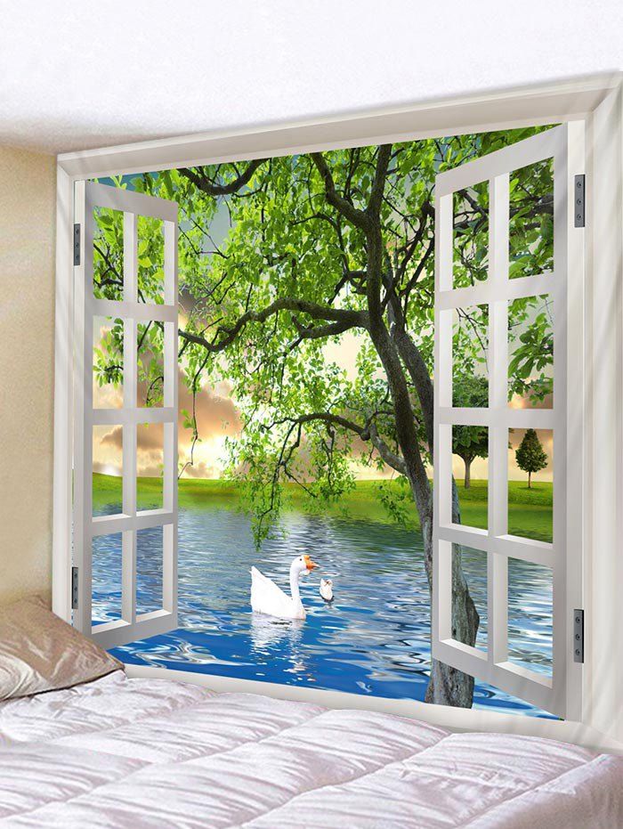 DressLily.com: Photo Gallery - Window Scenic Printed Wall Tapestry