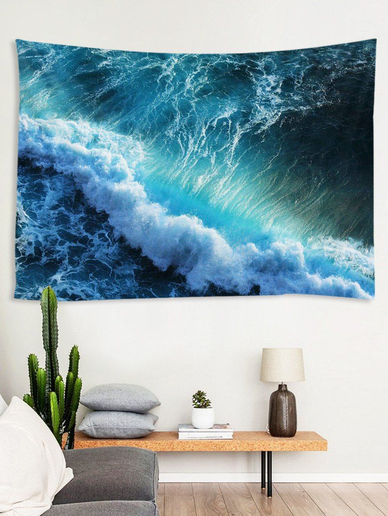 DressLily.com: Photo Gallery - Ocean Wave Printed Tapestry Wall Hanging ...