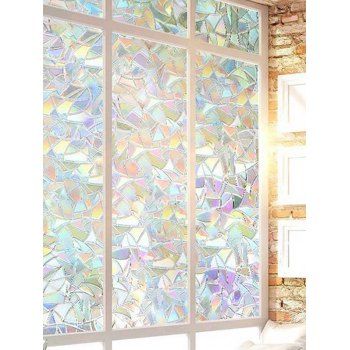 [37% OFF] 2025 Removable Geometric Refraction Static Glass Window Film ...