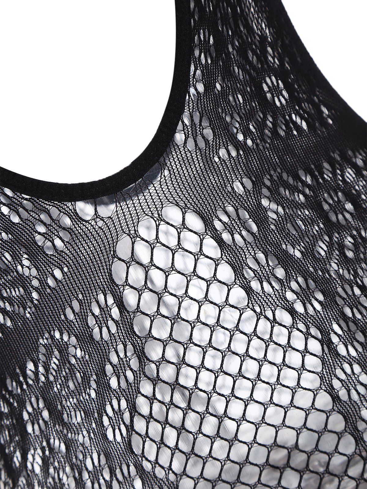 [33% OFF] 2021 Fishnet Cut Out Tie Back Plus Size Lingerie Body ...