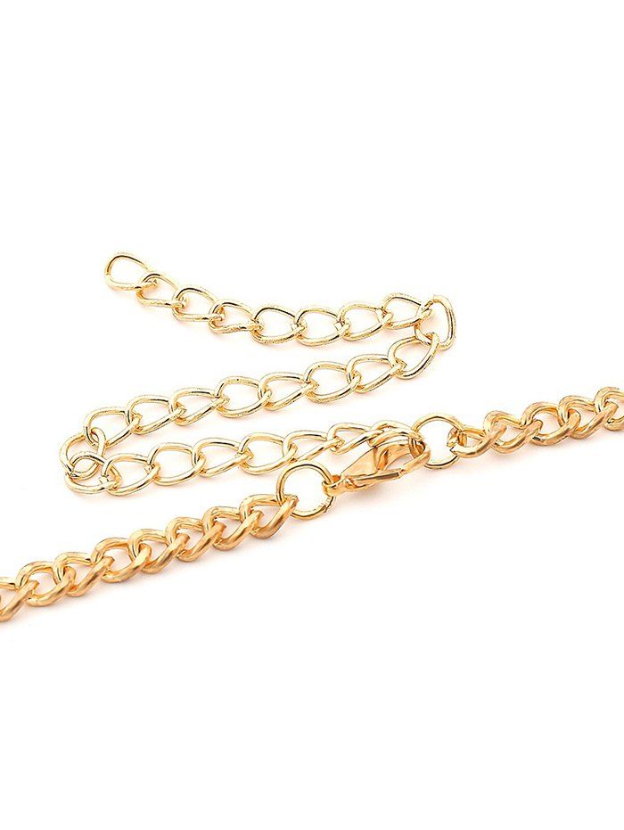 [31% OFF] 2021 Multilayered Wavy Metal Waist Chain In GOLDEN | DressLily