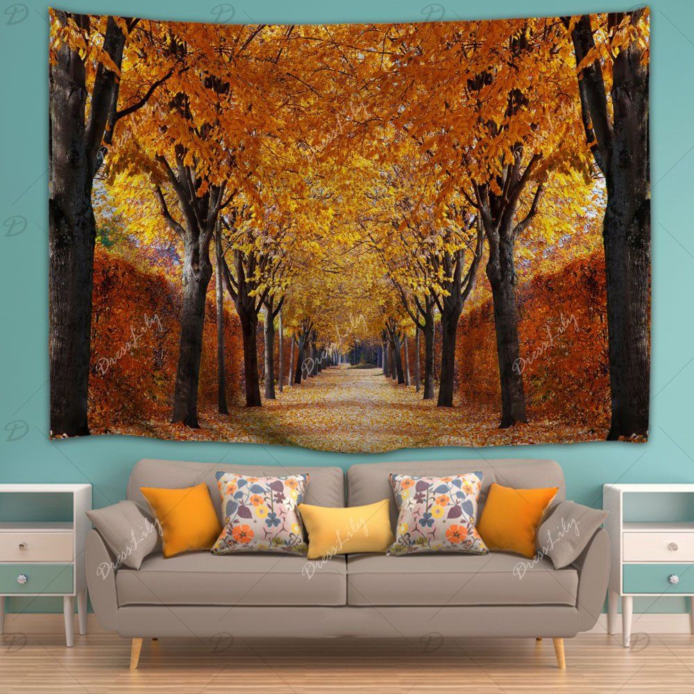 DressLily.com: Photo Gallery - Autumn Grove Scenery Print Throw Wall ...