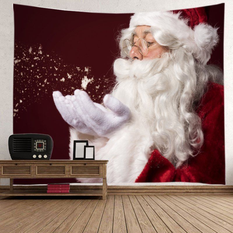 DressLily.com: Photo Gallery - Santa Christmas Print Tapestry Wall ...