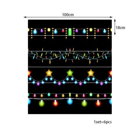 [41% OFF] 2019 Christmas Fairy Lights Pattern Stair Stickers In ...