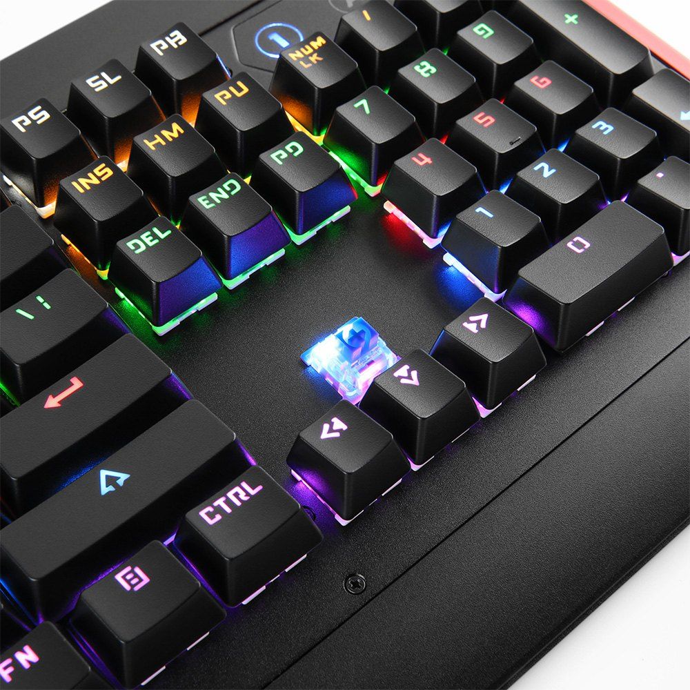 [35% OFF] 2020 MAD GIGA K380 Mechanical Keyboard In BLACK/RED | DressLily