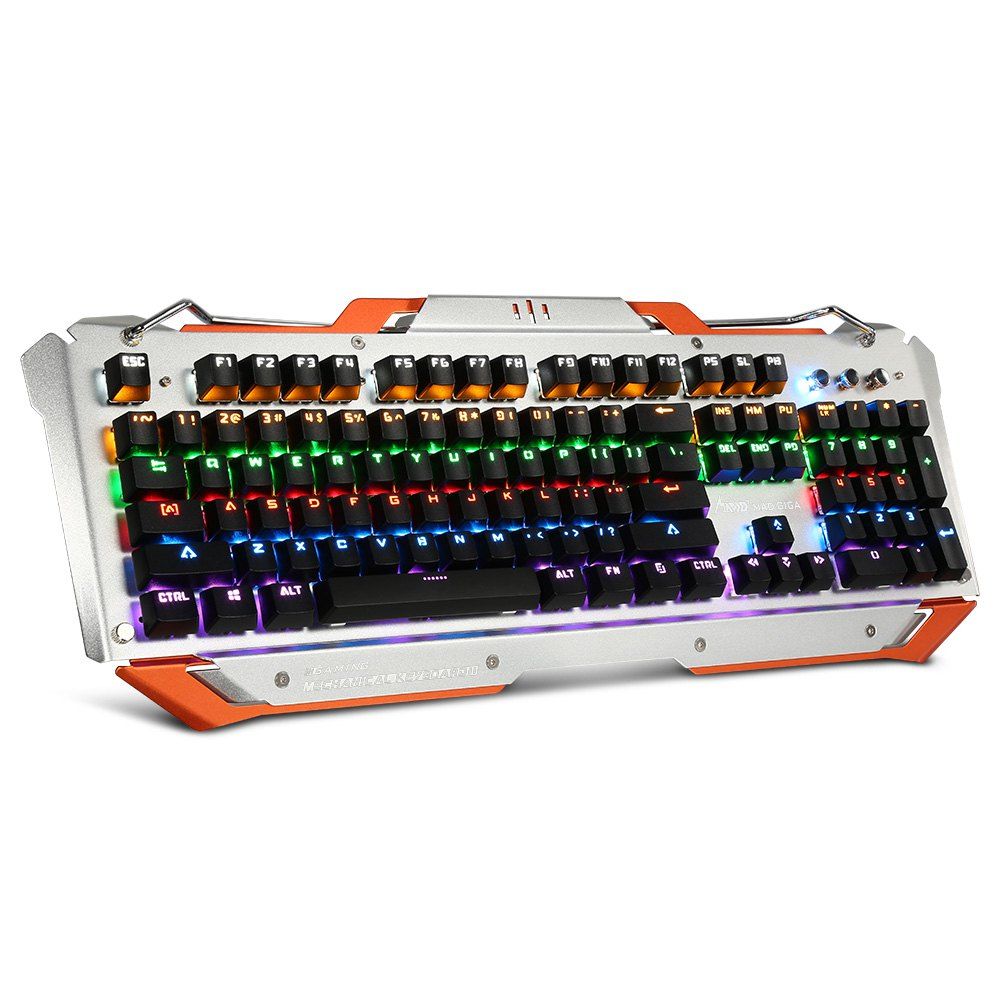 [41% OFF] 2021 MAD GIGA K400 Mechanical Keyboard In ORANGE/GRAY | DressLily