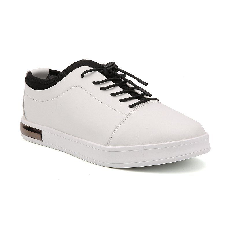 [41% OFF] 2020 Low Vamp Leisure Warm Flat Shoes In WHITE | DressLily