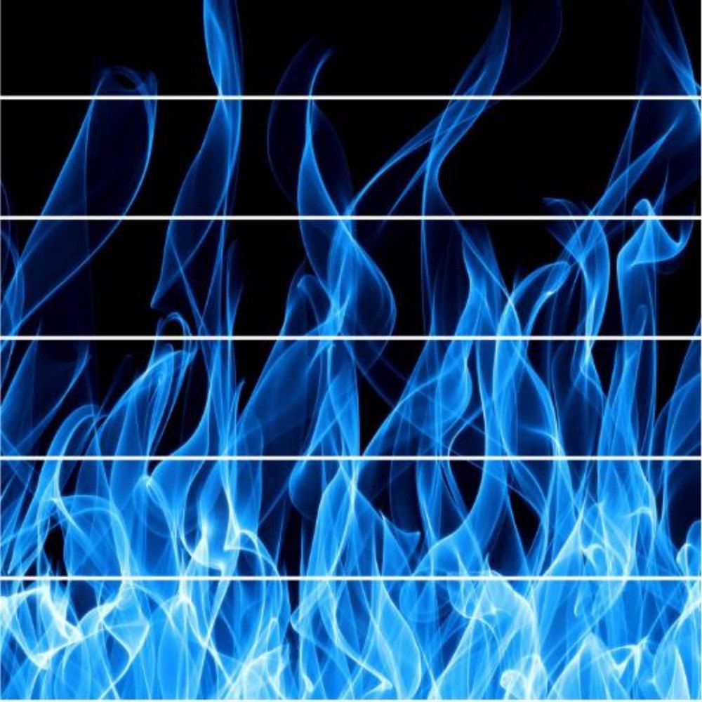 2018 DSU Blue Flame Pattern Style Stair Sticker Wall Decor LTT008 ...