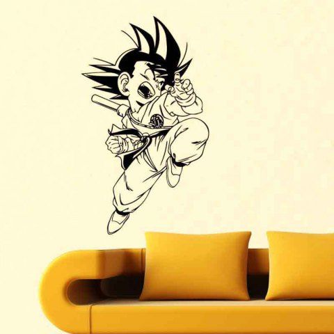 2019 DS076 Goku Dragon Ball Decorative Painting Vinyl Wall Sticker ...