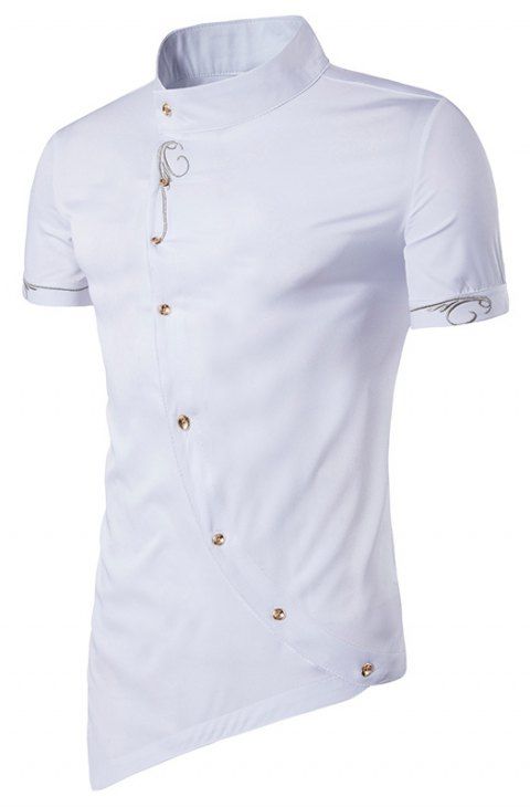 [41% OFF] 2019 New Men's Clothing Sharp Inclined Front Hem Gentleman ...