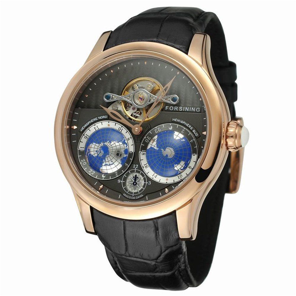 [41% OFF] 2021 Casual Tourbillon Watches Dial Leather Strap Men's ...